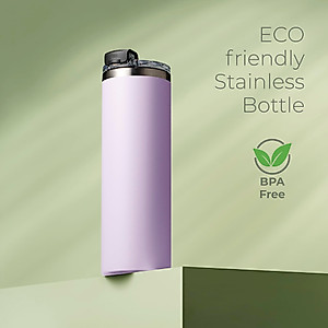 SIPX™ Triple-Insulated Tumblers - 18 Oz. Slim Modern Tumbler With Lid, insulated Cup Keeps Hot For 12 Hours, Stainless Steel Tumbler Made Of Sustainable Material, Coffee Travel Mug (Purple)