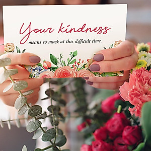 Jetec 100 Pack Pink Rose Funeral Sympathy Bereavement Thank You Cards with Envelopes and Stickers Bulk Greeting Cards for Family Loved Ones Bus Driver Wishes Holiday Celebration