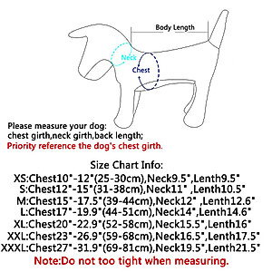 Vecomfy Fleece Lining Extra Warm Dog Hoodie in Winter for Medium Dogs Jacket Pet Coats with Hooded,Blue L