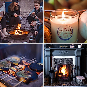 Butane Lighter Torch Long Lighter Jet Flame Windproof Lighter with Visual Fuel Window for Fireplace Kitchen Grill BBQ Camping, Gold (No Butane Included)