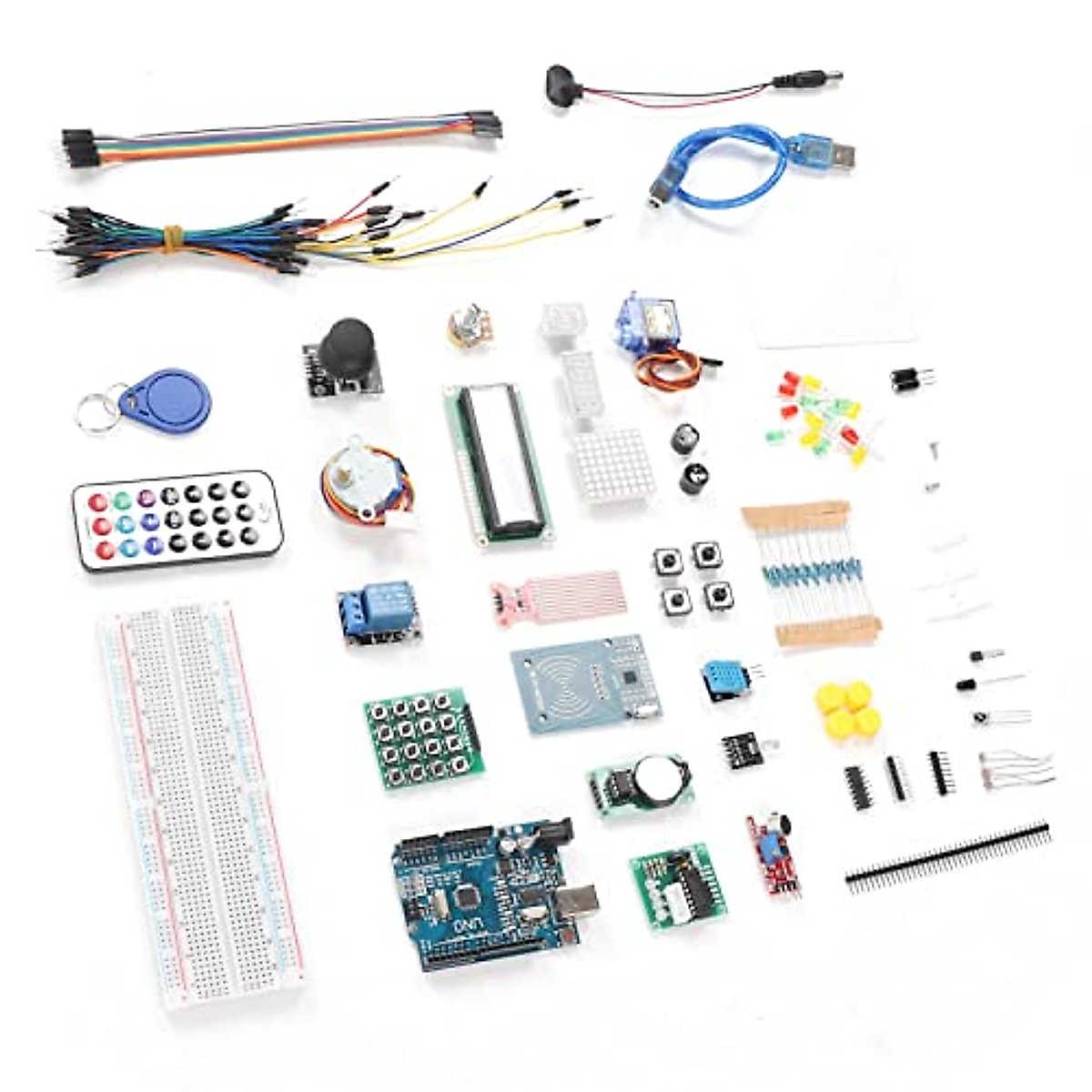 Electronic Projects Starter Kit, High Efficiency Reliable LCD Screen Development Board Kit Complete for DIY