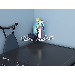 ClosetMaid 8282 Corner Shelf Organizer,White,1 x 12 x 12 inches