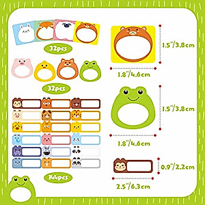 208 PCS Baby Food Labels, 26 Adorable Designs Removable Food Name Stickers Self-Adhesive Water/Oil/Tear Resistant for Baby, Kids, Toddlers Food Containers, Water Bottles, School Supplies, Mason Jars