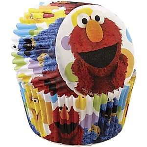 Wilton 50 Count Sesame Street Cupcake Liners, Multicolor