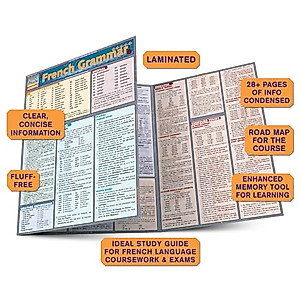 French Grammar: a QuickStudy Laminated Reference Guide