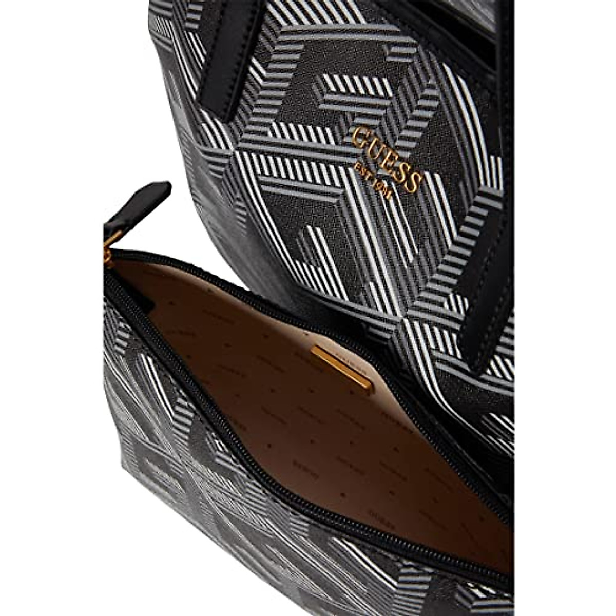 GUESS Vikky Tote Black Logo One Size