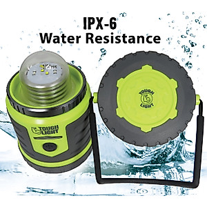 Tough Light USB Rechargeable Lantern | 400 Lumens | 200 Hours of Light | 6000mAh Power Bank | 6 Modes | Hanging Tent Lamp for Camping, Outdoors, Hurricane or Power Outage