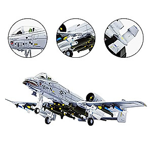 1/100 A-10 Thunderbolt II Warthog Attack Plane（Painted Version） Metal Fighter Military Model Diecast Plane Model for Collection or Gift