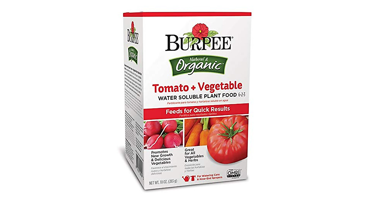 Burpee Organic Tomato & Veg Plant Food - OMRI Water Soluble