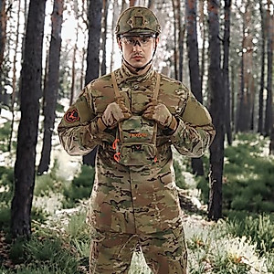 Tuxapo Binocular Harness Chest Pack with Rangefinder Pouch Bino Case for Hunting Hiking Shooting