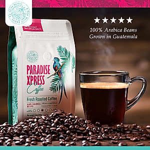 Paradise Xpress - Low Acid Coffee Beans Whole - Best Coffee Whole Beans Guatemala Coffee - Pour Over Coffee - Whole Coffee Bean Medium Roast Whole Bean - Whole Bean Coffee Medium Roast - Cafe En Grano