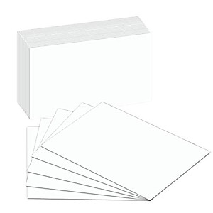 100 Extra Thick Index Cards | Blank Note Card | 14pt (0.014”) 100lb | Heavyweight Thick White Cover Stock | 100 Cards Per Pack - 3 x 5 Inches