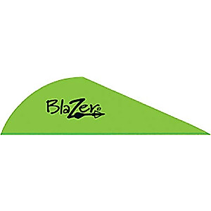 Bohning Blazer Vane - Kiwi (Pack of 100), Green, 2 inch