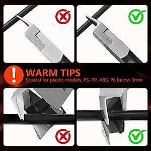 mshandto Model Nippers, 4.7" Ultra Thin Single Blade Gundam Nippers, Sprue Cutter Hobby Nippers, Model Kit Nippers for Plastic Gunpla Model Building with Protective Cover and Spring