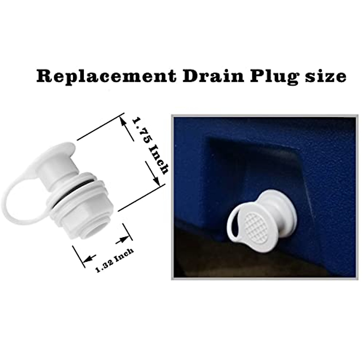 Cooler Replacement Triple Snap Drain Plug, for Igloo Cooler Triple Snap Drain Plug, Cooler Triple Snap Drain Plug.Best Option for Repairing and Replacing Cooler Parts. Compatible with Igloo Cooler.