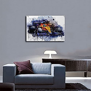 ERWYN Mclaren poster Formular One Poster F1 Walls Canvas Car Posters Wall Art Canvas For Boys Room Vintage Unframe-style 12x18inch(30x45cm)
