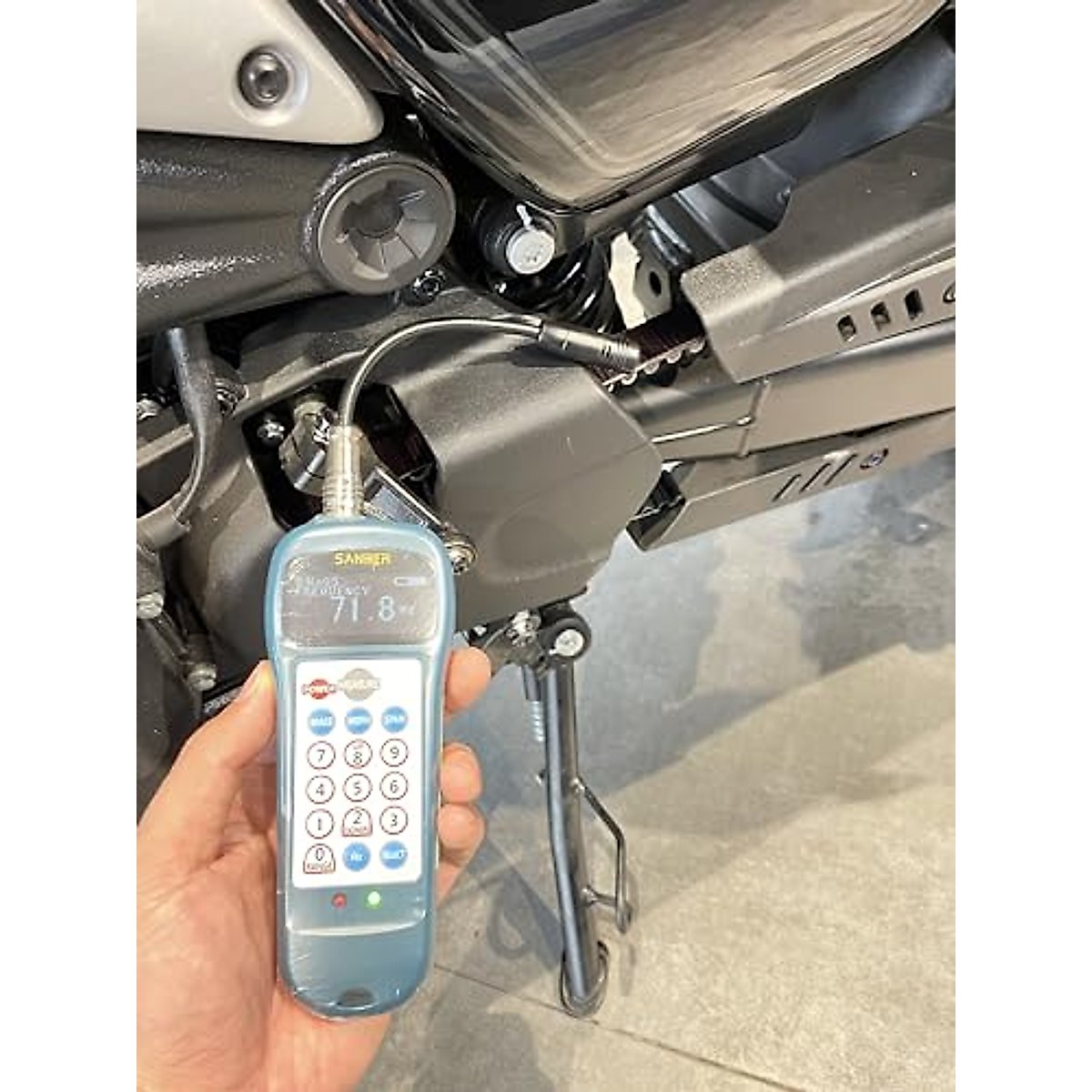 Sanker Sonic Belt Tension Meter SK-608 Suited for Multi-Ribbed V- and synchronous Belts Shorter Measurement time ≤ 0.2S Measuring Accuracy +/-1% Frequency Range 10-5000Hz U550 Same Function