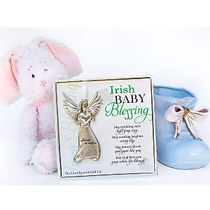 The Grandparent Gift Irish Baby Blessing Angel - Irish Baby Gift for Baby Girl or Boy