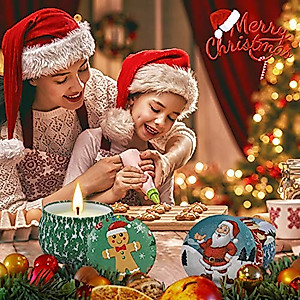 Christmas Scented Candles Gifts Sets for Women, Aromatherapy Candle for Home Scented, 5.65oz Soy Wax Portable Travel Tin Jar Candles for Mother Birthday Bath Yoga, 4 Pack