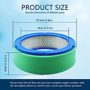 394018 Air Filter For Briggs & Stratton 392642 394018S 271271 272490 5050H 5050B 4135 421400 402400 Vanguard V-Twin 12.5-21hp Engine