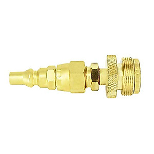 MENSI 1lb Propane Disposal Adapter Fitting with 1/4" Quick Connect Disconnect Adaptor for One Pound Portable Camper Grill Stove for RV