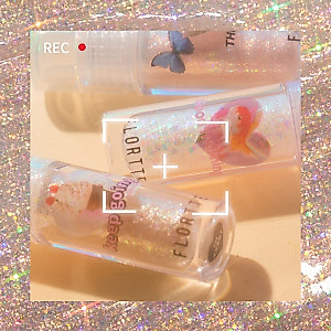 2PCS Flortte Liquid Glitter Eyeshadow, Korean Makeup Star Diamond Streamer Liquid Eyeshadow, Bling Pigmented Eye Makeup Sparkling Korean Eye Glitter, Easy to Apply Liquid Glitter Eyeshadow, Long Lasting Glitter Eyeliner Liquid Shimmer Eyeshadow (02+03)