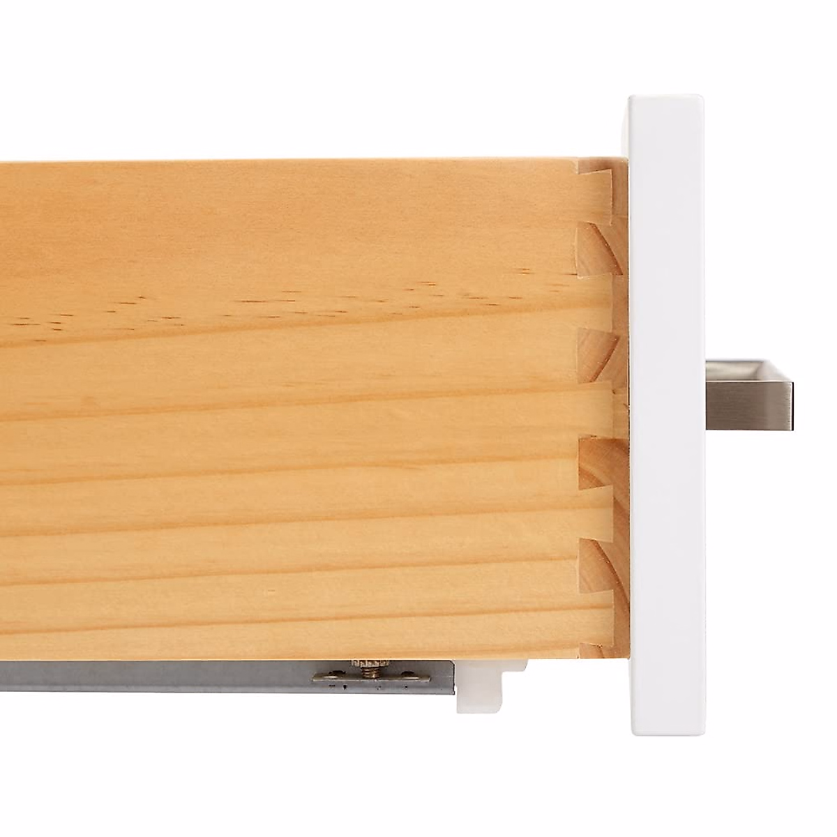 ARIEL Cambridge 37 Inch Bathroom Vanity with Sink, White Bathroom Vanity, Solid Wood Vanity Base Cabinet, Carrara Marble Countertop, Left Rectangular Single Sink, 2 Soft Closing Doors, 5 Drawers