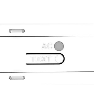 Hubbell Lighting CCRRC Emergency Exit Sign, Remote Compatible Combination Emergency Light and Exit Sign for Stair-Wells, Hallways, Offices, 2 Fully Adjustable LED Heads, White with Red EXIT Letters