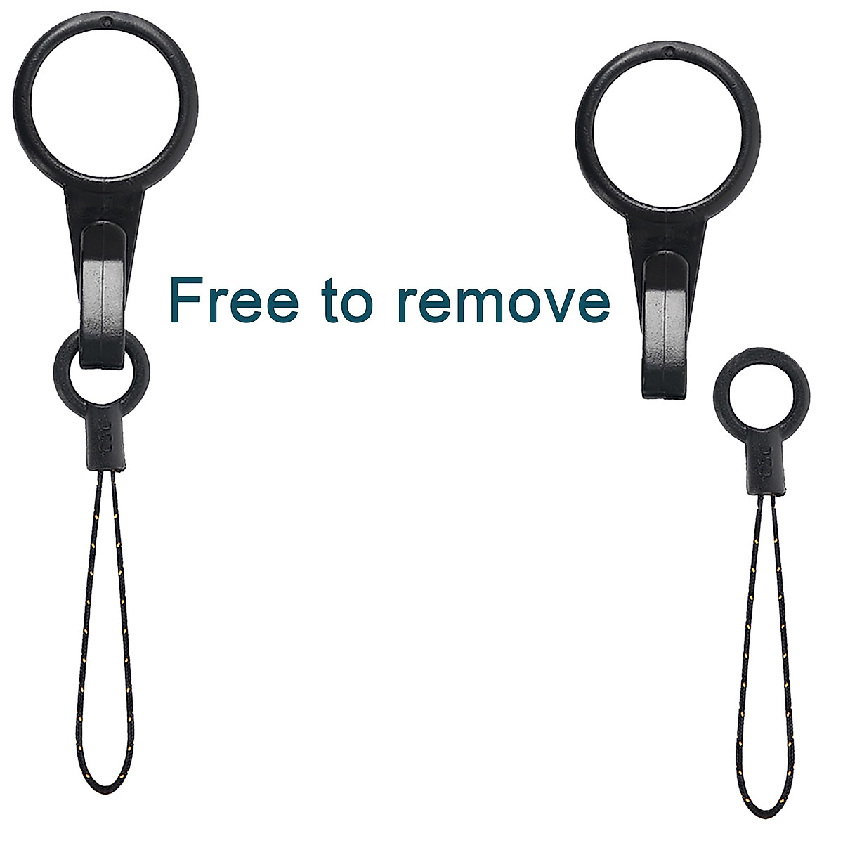 YOUOWO 10 Pcs Lanyards,for USB, Phone, Key Finger Ring Plastic Strap Detachable Small Lanyard