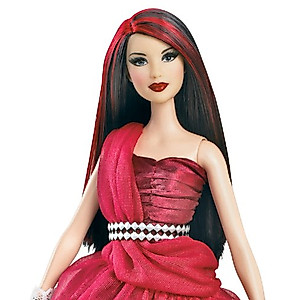 Barbie All Dolled Up STARDOLL Brunette Doll Red Dress - Mix and Match Trendy, Original Fashions and Accessories