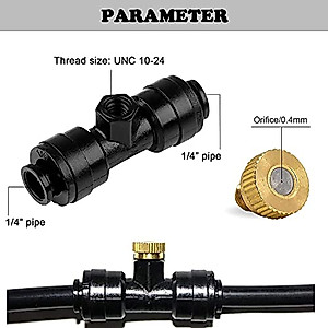 EONBON Misters for Outside Patio,Mister Cooling System 60 Feet (18M) for backyards Greenhouse Pool Patio Garden Lawn Horse Stable and Outdoor Dog Kennel