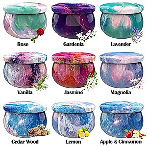 Sctress Candle Gift for Women 2.2OZ 9 Pack Make with Soy Wax and Oils Stress Relief and Aromatherapy Candle Sets