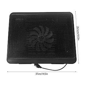 Laptop Pad, Non-Slip Stable Laptop Cooler, Laptop Cooler Stand with Fan and Height Adjustable, Laptop Cooler Cooling Pad with Cooling Fan, Adjustable Mounts Laptop Cooling Stand for Lap, Desk
