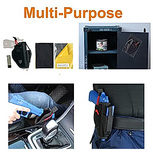 TAFTACFR Concealed Carry Holster IWB OWB Car Holster with Magazine Slot and Adhesive-Backed Hook for Right and Left Hand Draw Fits Subcompact to Large Handguns