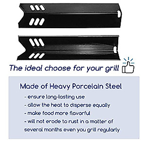 Utheer Grill Kits for DynaGlo DGF510SSP, DGF510SSP-D, fit Backyard BY13-101-001-13, GBC1460W, GBC1461W, GBC1462W, GBC1059WB, BH13-101-099-01, Grill Grate and Heate Plate