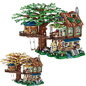 LOZ Mini Blocks 1033 Treehouse Building Set, 4761Pcs Ideas Tree House Building Blocks Kit, DIY Mini Bricks Tree House Model Sets, Awesome Building Toys Gift for Adults, Not Compatible with Lego