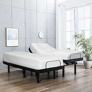 Split Queen Mattress Protector for Adjustable Bed, 100% Waterproof Terry Cotton Mattress Cover, 2 PC [30X80 + 30X80] Set, 15-Inch Deep Pockets - [2 Piece Split Queen Mattress Protector]