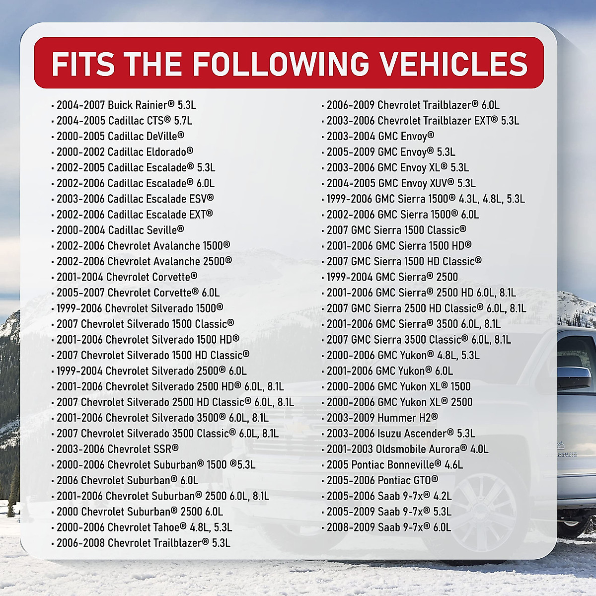 Mass Air Flow Sensor - Compatible with Chevy, Cadillac, GMC & Other GM Vehicles - Silverado, Suburban, Tahoe, Yukon XL, Sierra, Escalade, ESV, 5.3L, 6.0L, 4.8 - Replaces 25168491, AF10043, 25318411