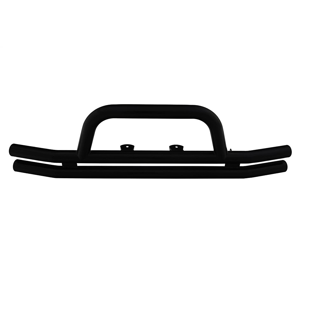 Rampage Double Tube Front Bumper with Hoop | Steel, Black | 86620 | Fits 2007 - 2018 Jeep Wrangler JK, and 2018 - 2022 Wrangler JL