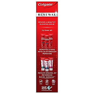 Colgate Renewal Gum Toothpaste Gel, Sensitive Toothpaste for Gingivitis and Improved Gum Health, Mint Gel, Sugar Free, Enamel Safe, Gluten Free, Vegan, 2 Pack, 3 Oz Tubes