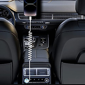 [Apple MFi Certified] iPhone Fast Car Charger, Caiinei 48W Dual PD/QC3.0 USB-C Power Car Charge Adapter + 2 Pack 6FT Coiled Lightning Cable Quick Car Charging for iPhone 14 13 12 11 Pro Max/XS/XR/iPad