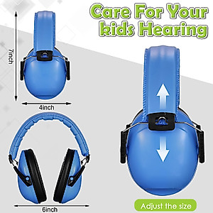 Xuhal 4 Pcs Kids Ear Protection Safety Earmuffs Hearing Protection Headphones for Noise Reduction Soundproof(Multicolor)