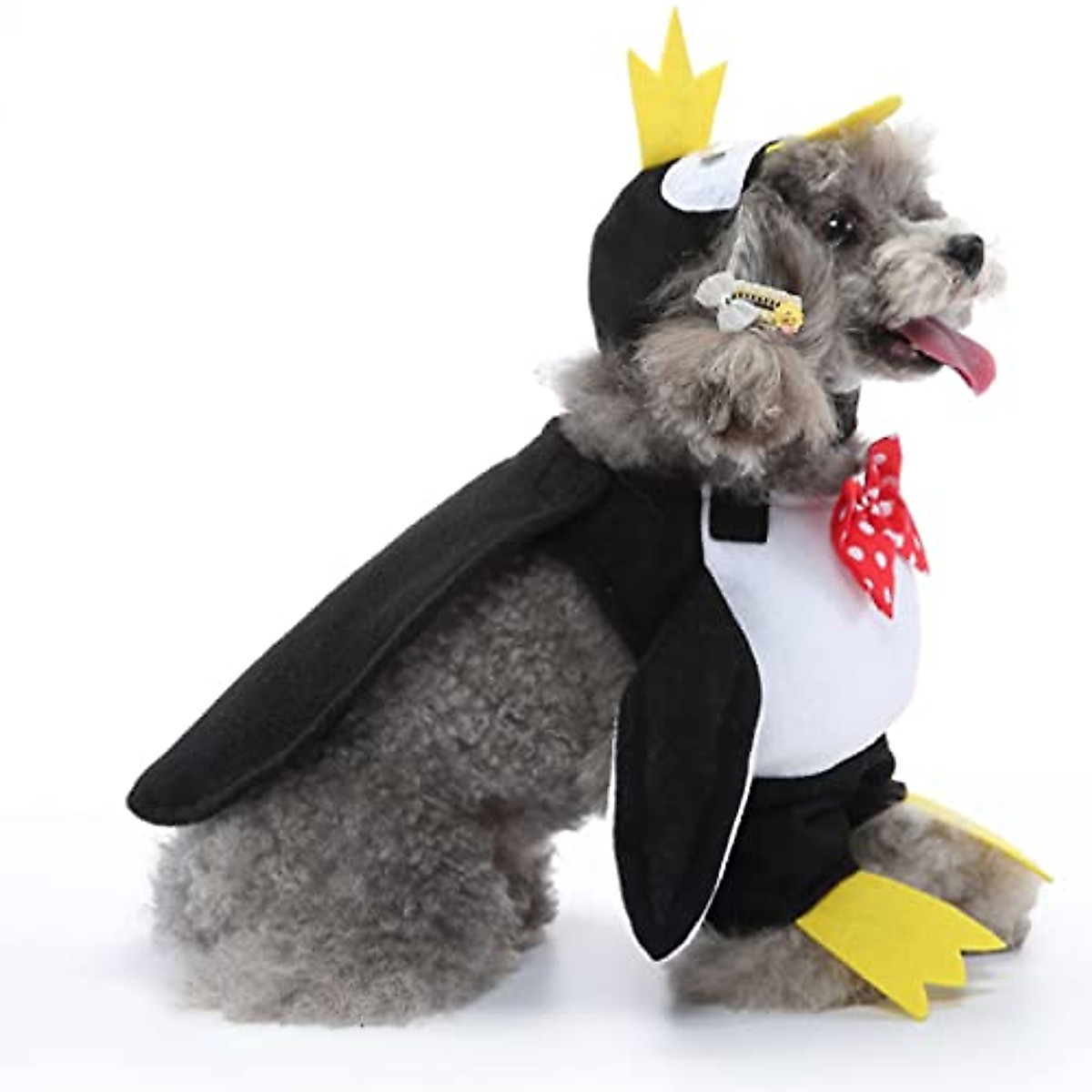 Penguin Dog Costume Halloween Dog Costume Penguin Pet Cosplay Clothes Walking Penguin Cute Cat Outfits Hat Halloween Christmas Cosplay Dress for Cat Dog Puppy Kitten
