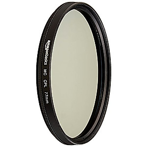 Amazon Basics Circular Polarizer Camera Lens Filter - 77 mm