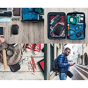 Tisnia Trimmer Case, for Philips Norelco Multigroomer All-in-One Trimmer, Series 3000 MG3750, Men's Grooming Kit, Hair Trimmer & Beard Trimmer & Hair Clipper and Attachments (Black Texture,Only Case)