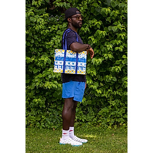 BLUE Q Painted Tiles Shoulder Tote, 1 EA