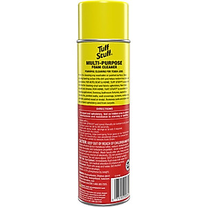 Tuff Stuff Multi-Purpose Foam Cleaner, Use on Car Interior, Furniture, Carpet, 22 Oz Each