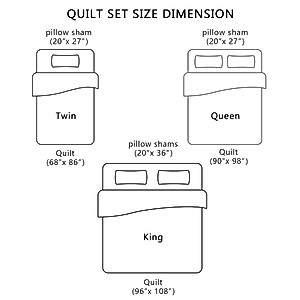 Yvooxny Quilt Set King Bedspread Reversible Green Farmhouse Garden Coverlet Real Patchwork Quilt Set for All Seasons with Pillowcases, Farmhouse Floral Pattern, King Size