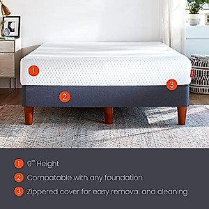 Layla The Essential Mattress 9 in | CertiPUR-US Certified Memory Foam | Get Improved Airflow with a Luxurious Feel | Fits All Sleeper Types | 10 Year Limited Warranty (Queen)