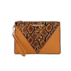 MKF Collection Set Shoulder Bag for Women & Wristlet Coin Pouch Purse – PU Leather Top Handle Pocketbook Crossbody Tote Handbag